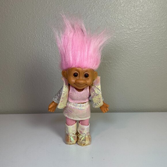 Russ | Toys | Vintage 8 Jointed Russ Troll Doll Pink Hair Original ...